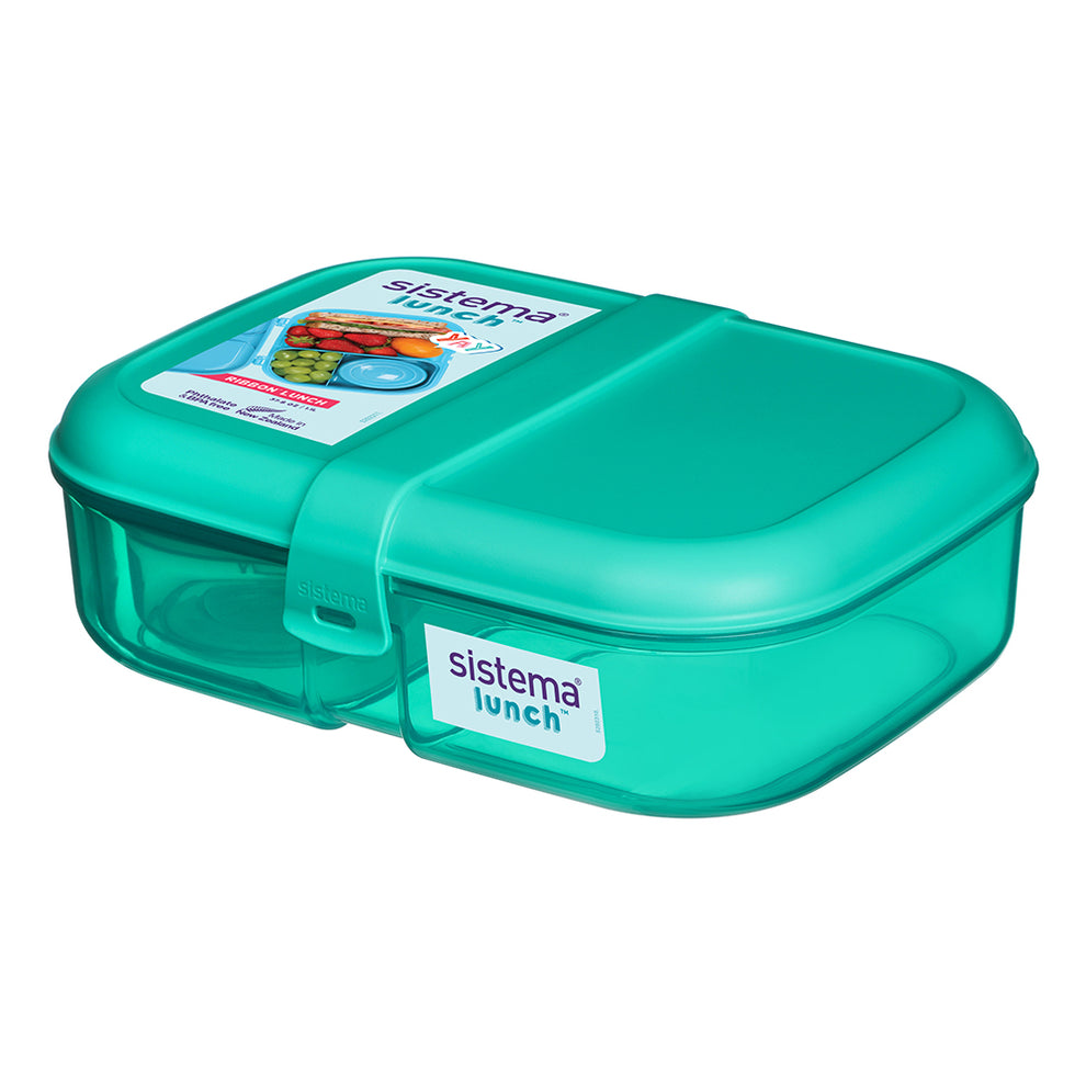 Sistema 1.1L Ribbon Lunch with 1 Mini Bite - Teal – I Love Stuff
